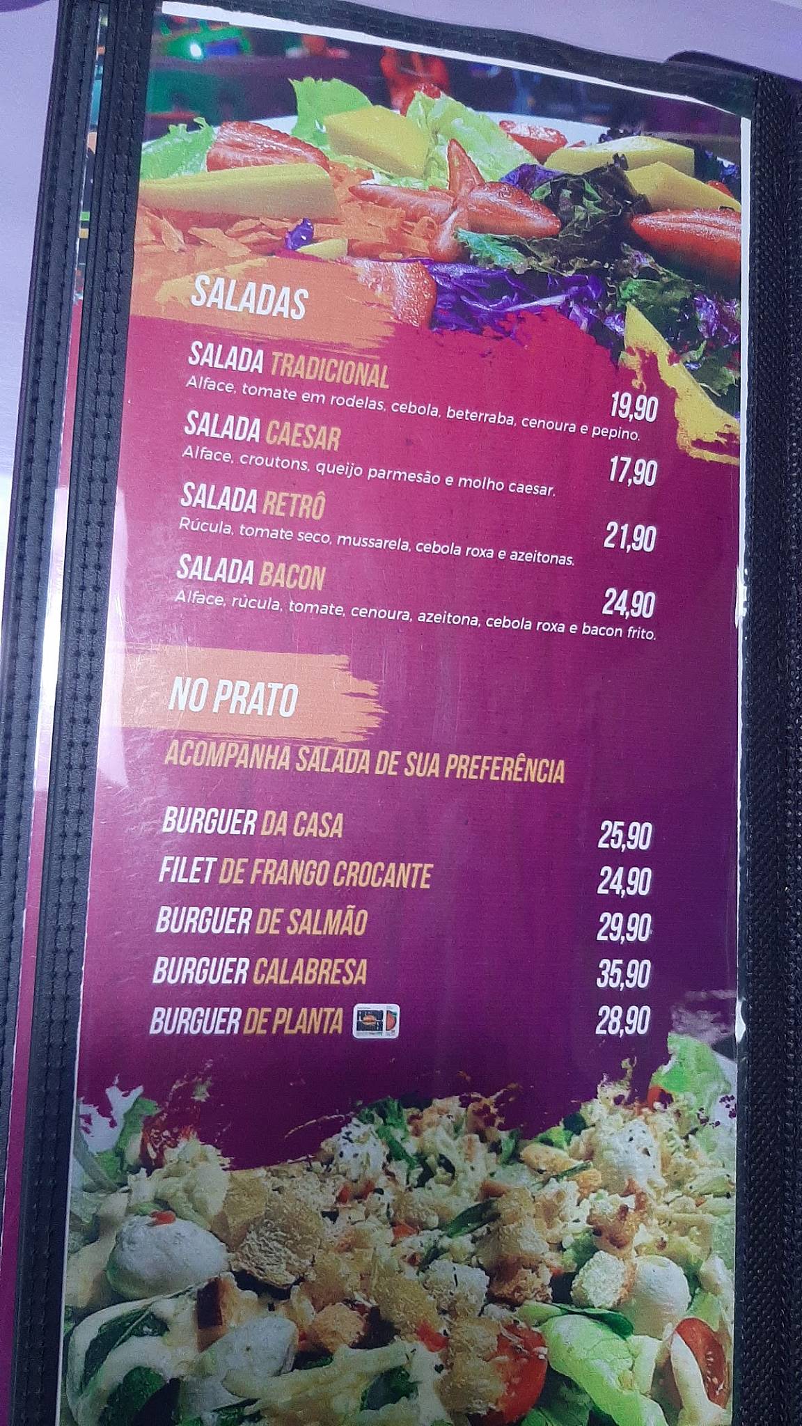 Menu em Charada Burguer restaurante, São Paulo, Av. Renata