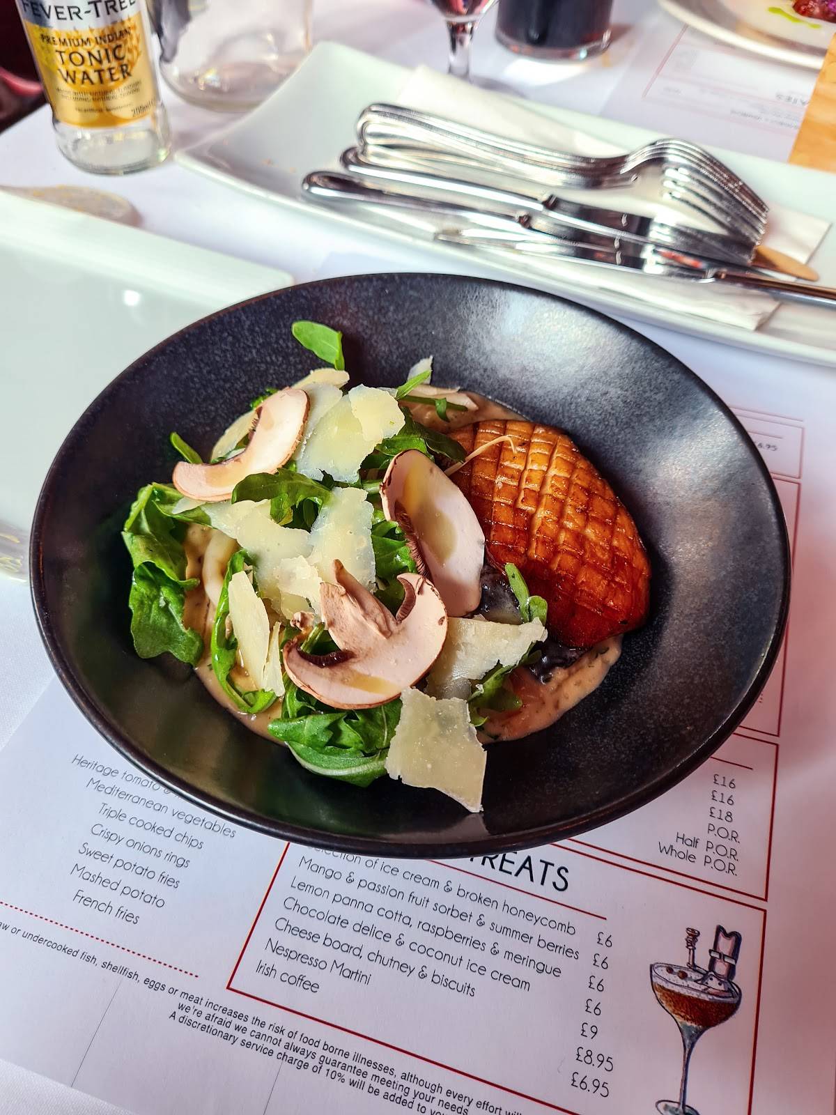 Menu at Deanes Meat Locker restaurant, Belfast