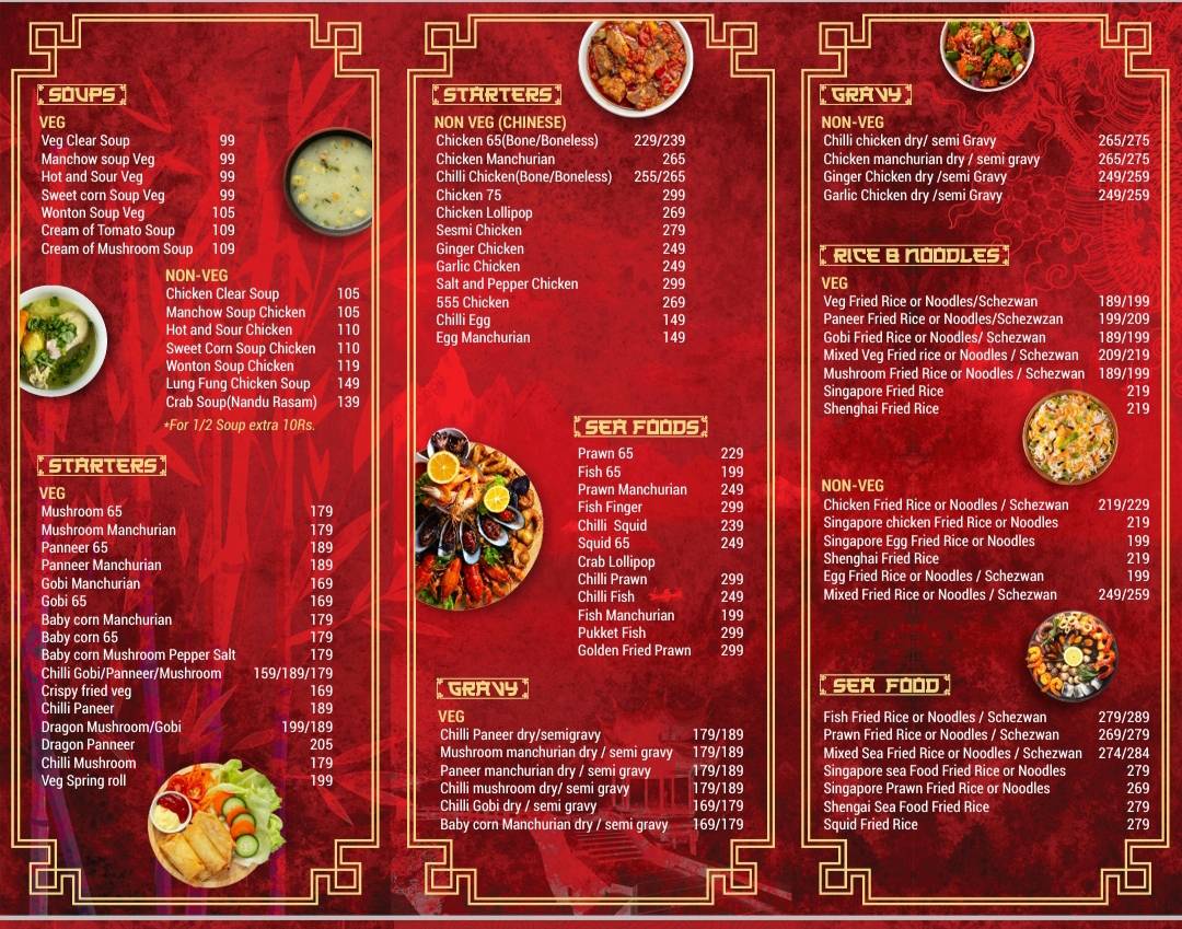 Menu at Go Xtreme Thai Spice, Chennai