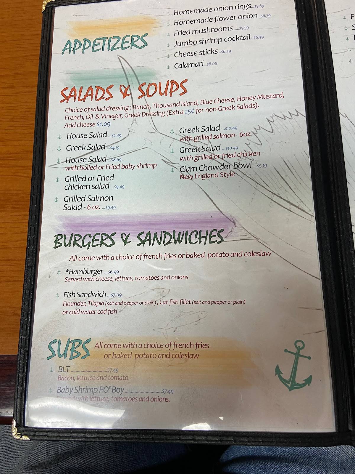 Menu at Golden Bay Seafood Restaurant, Columbia