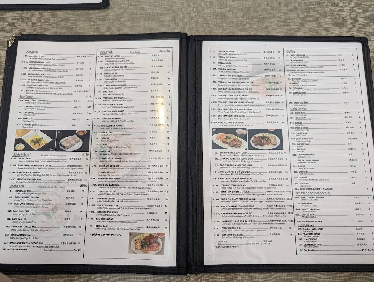 Menu at Golden Deli San Gabriel restaurant, San Gabriel