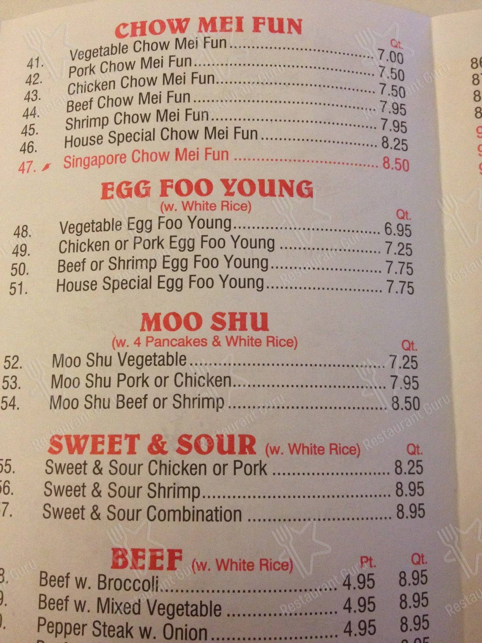 Menu at Happy Star -Tasty Wings restaurant, Reynoldsburg, E Main St
