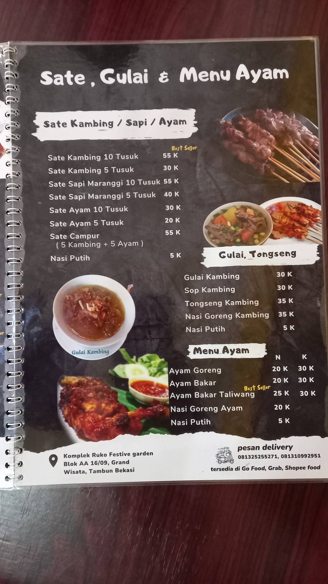 Menu at Iga Ndut Grand Wisata restaurant, Bekasi Regency, Blok AA.16 No ...