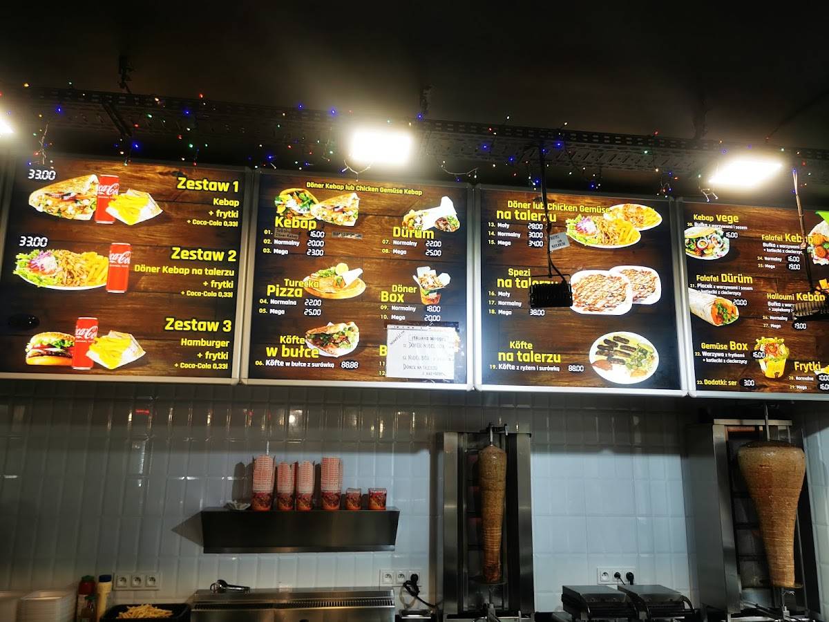 Menu at KING NazarKebap.Halal Food.Doğan Aydin, Slubice