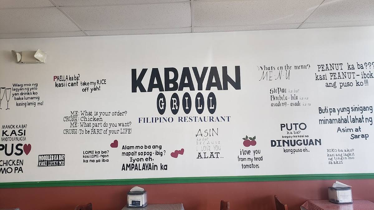 Menu at Kabayan Grill Filipino Restaurant, Kissimmee