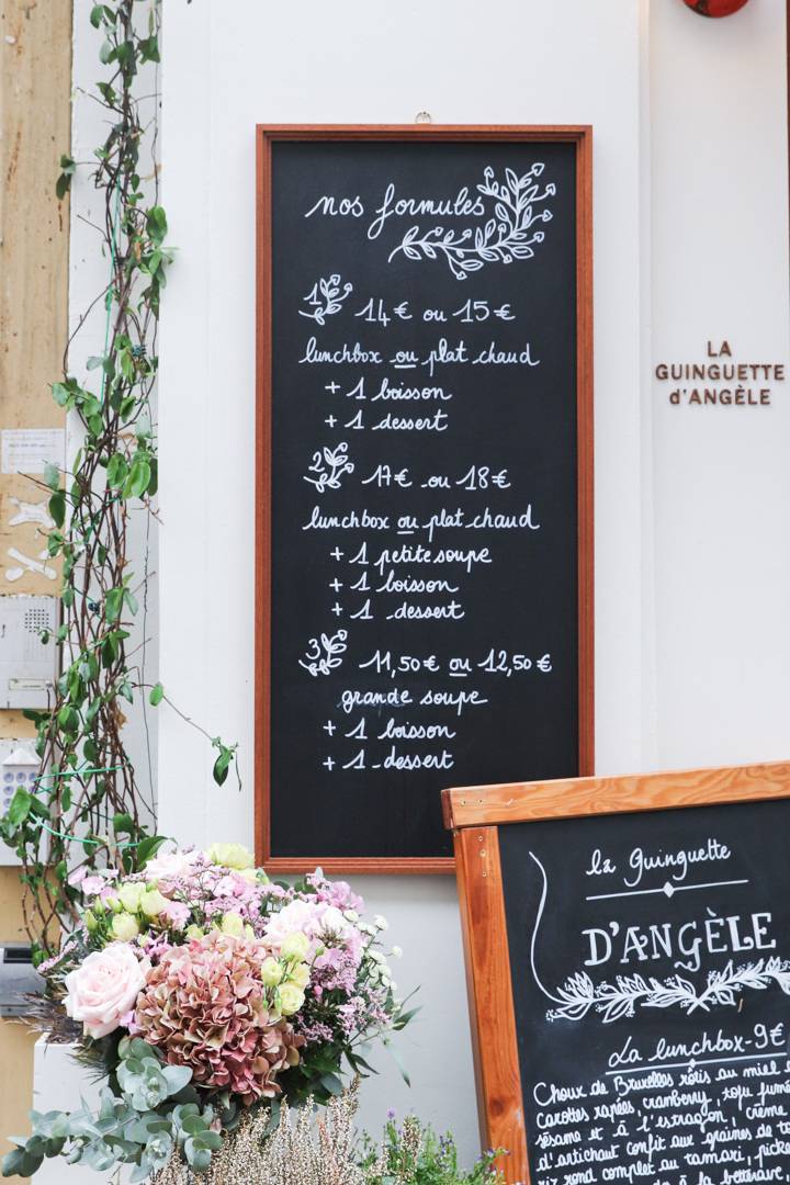 Menu au La Guinguette d'Angèle - Paris 9ème restaurant, Paris