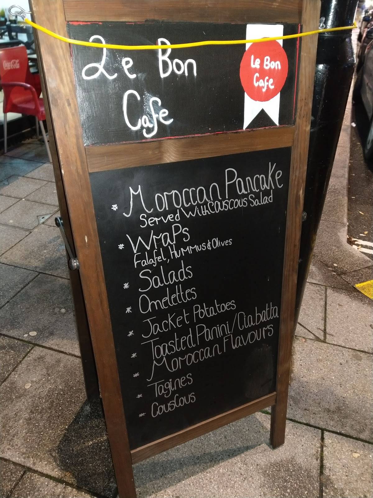 Menu at Le Bon Cafe, Croydon
