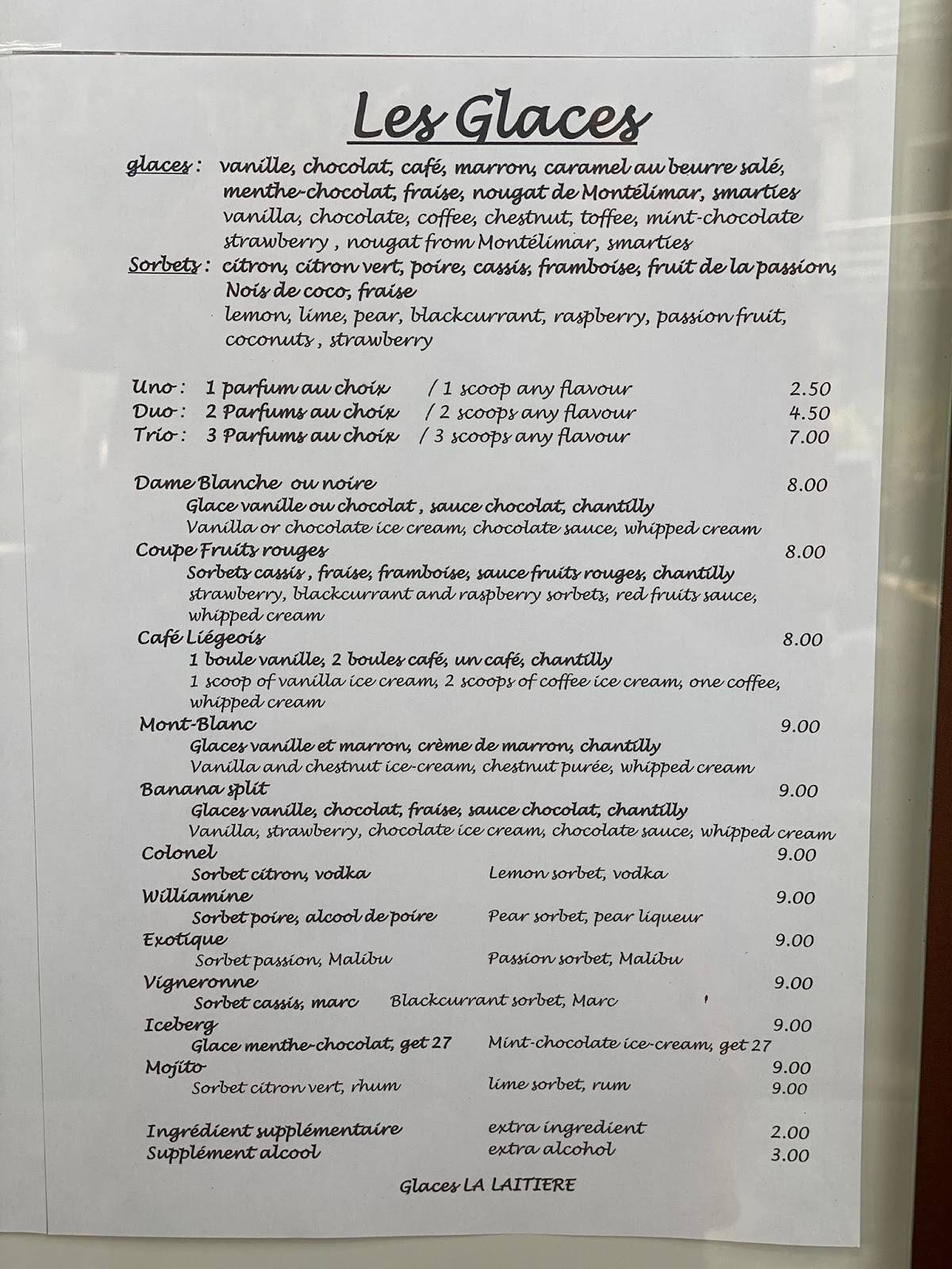 Menu au Les sales gosses restaurant, Vaison-la-Romaine