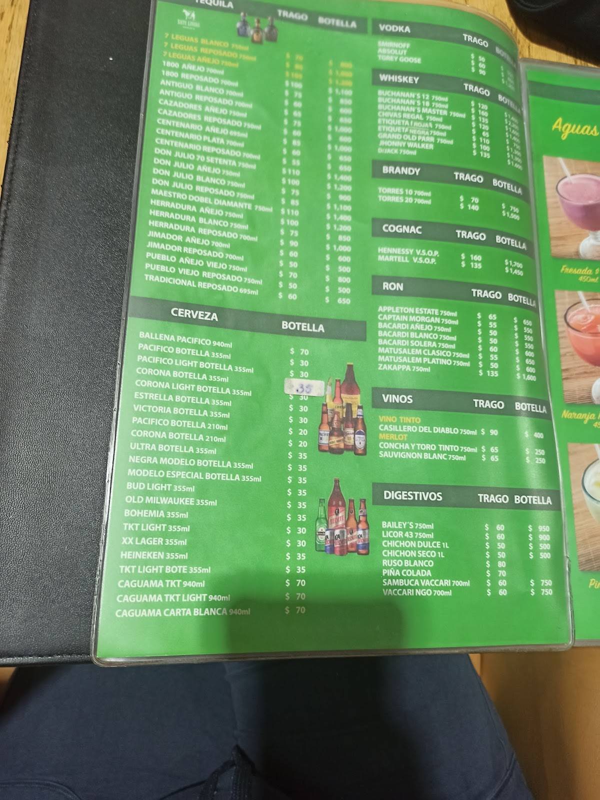 Menu at Mariscos el Memín restaurant, Puerto Vallarta, Av. Francisco ...