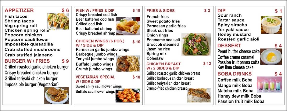 Menu at Oh Bento Fish & Chips restaurant, Carmichael