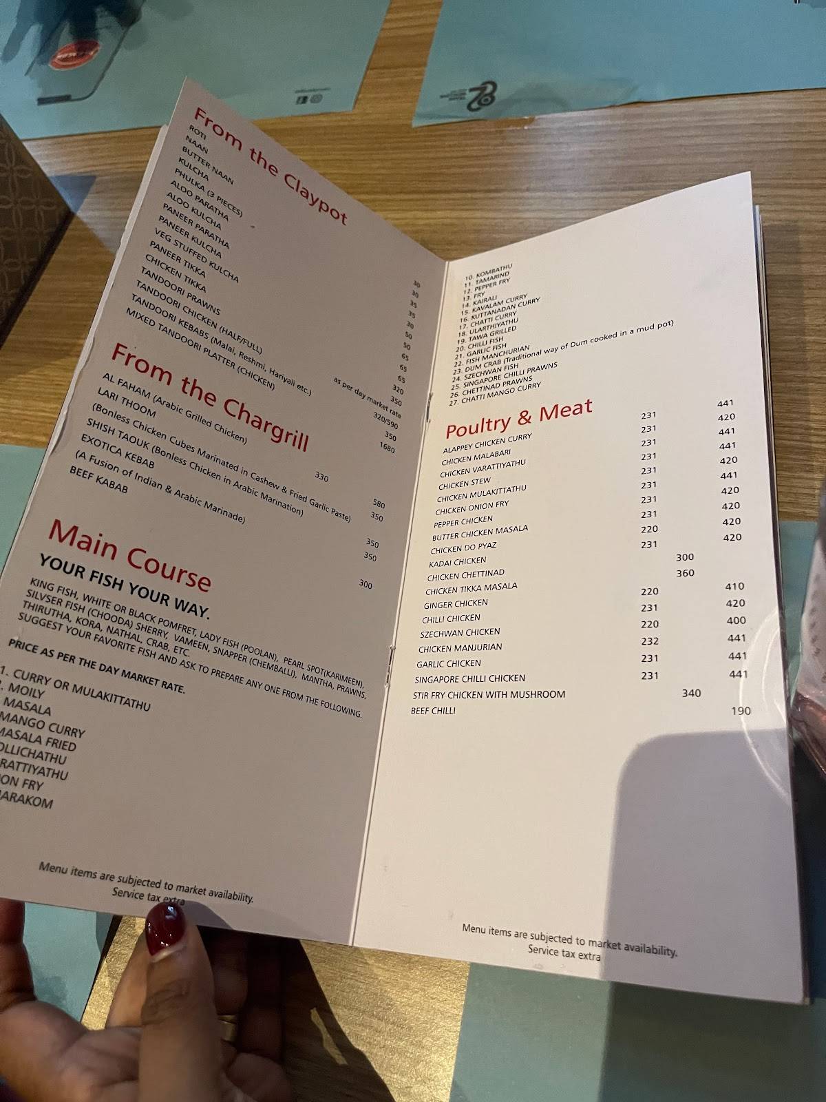 Menu at Paragon Restaurant, Kozhikode, Kannur Rd
