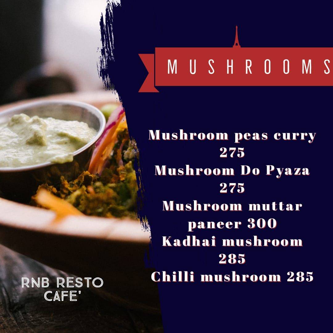 Menu at RNB Resto Cafe, Gurugram