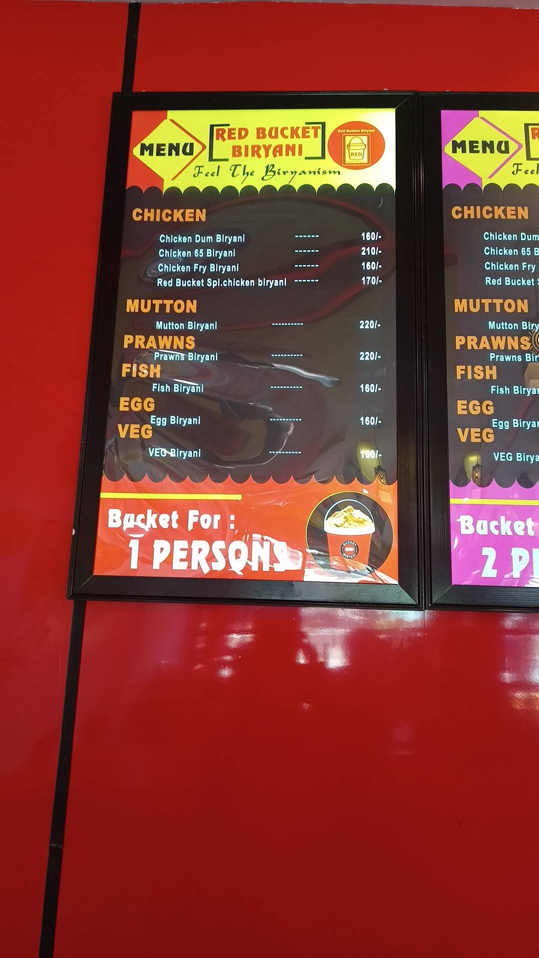 Menu at Red Bucket Biryani Sircilla, Sircilla