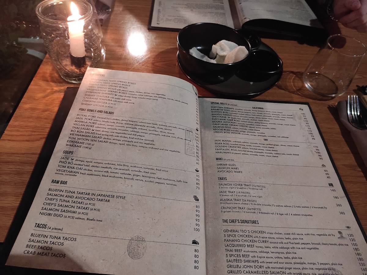 Menu at Restaurant Jade Asian Fusion, Agadir