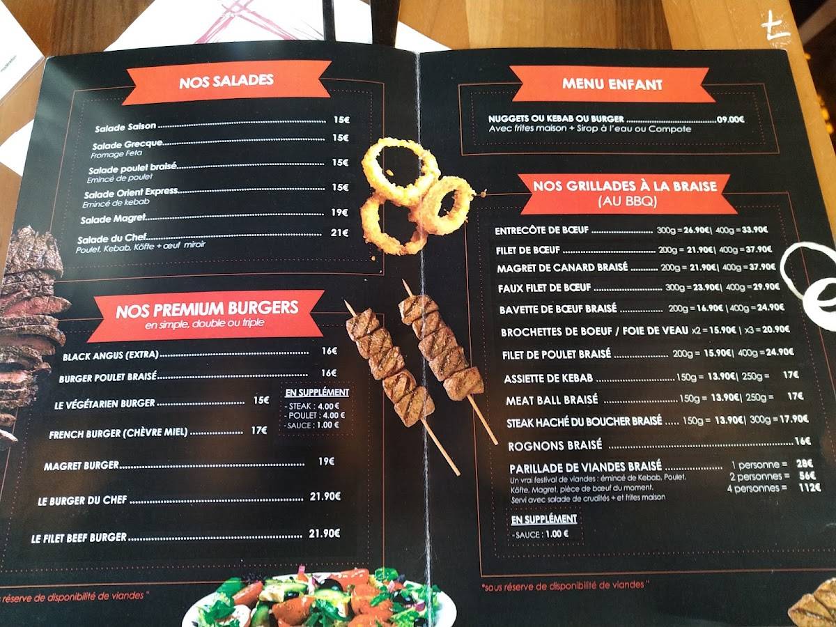 Menu au STEAK FACTORY Grill House restaurant, Castres