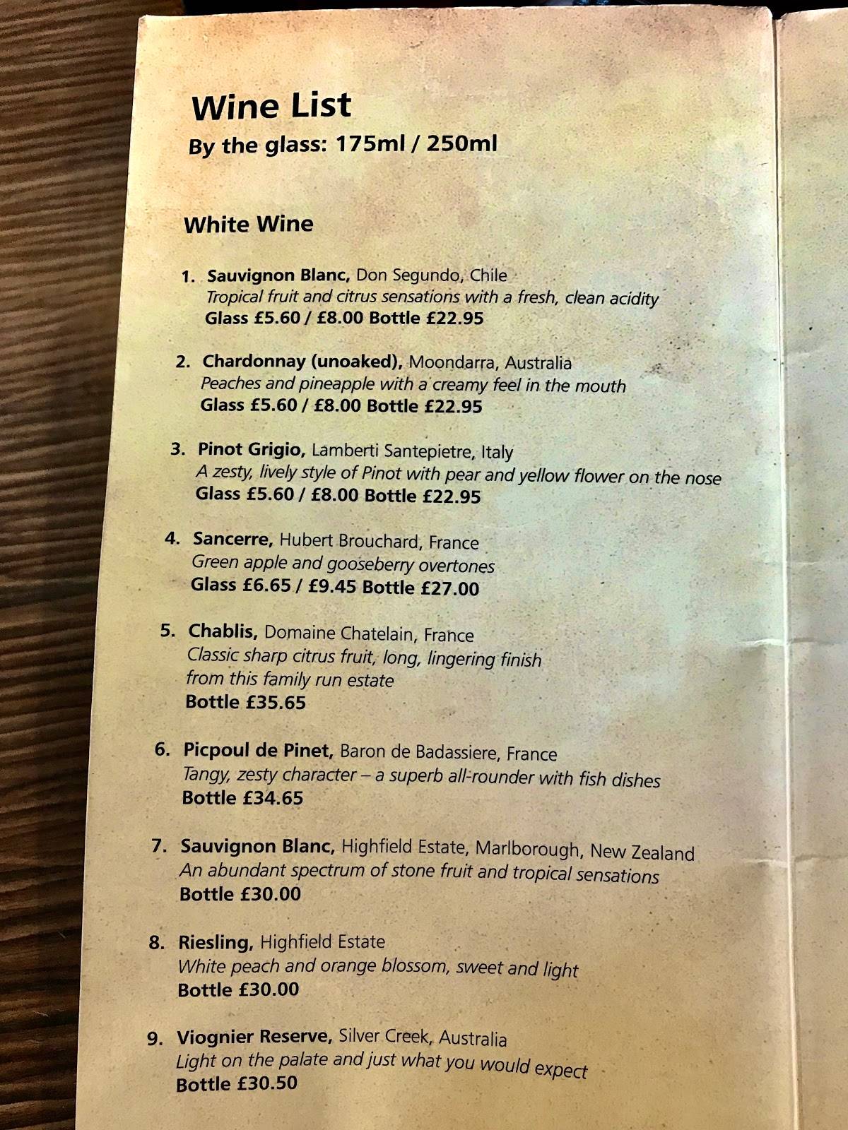 Menu at St Andrews Links Clubhouse & Tom Morris Bar & Grill, Saint Andrews