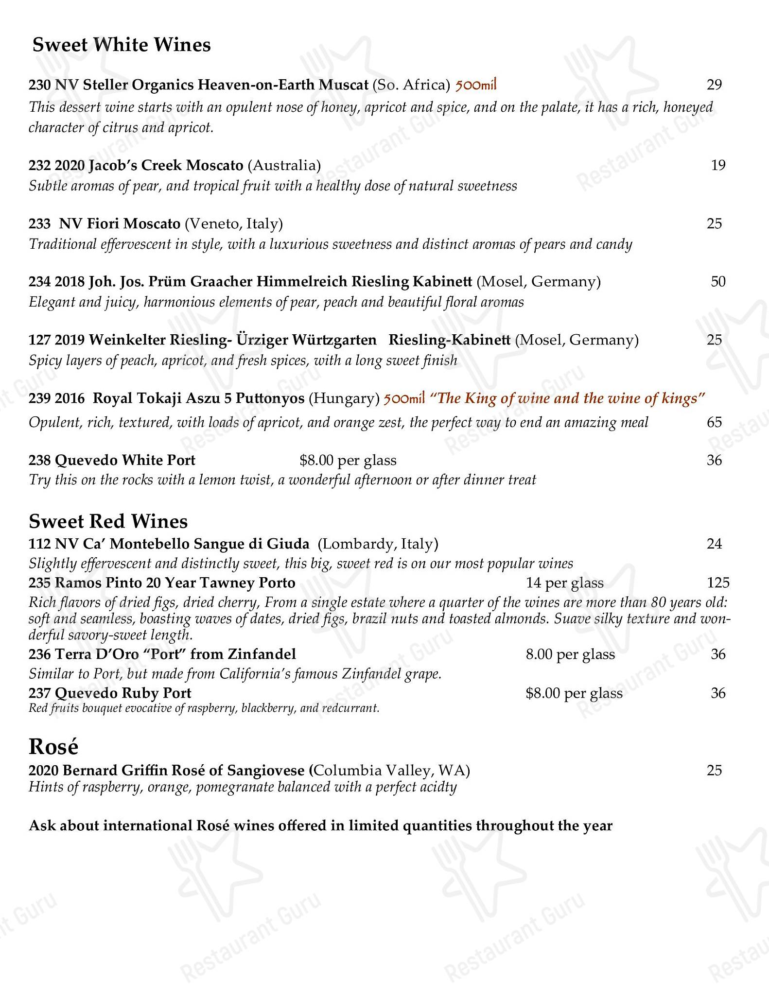 Menu at Station Square restaurant, Youngstown, Belmont Ave