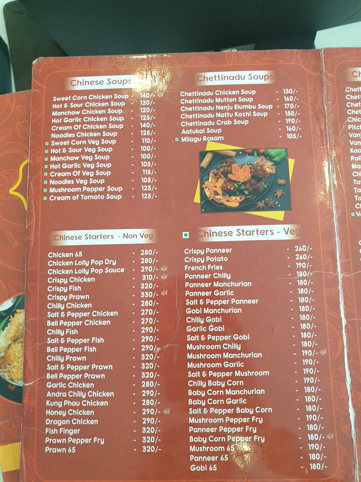 Menu at TOPI VAPPA BIRIYANI MOGAPPAIR BRANCH, Chennai