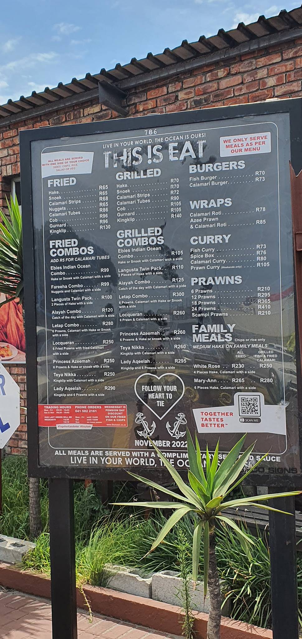 Menu at This Is Eat restaurant, Port Elizabeth