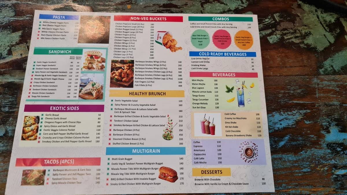 Menu at Valerio Jalandhar, Jalandhar