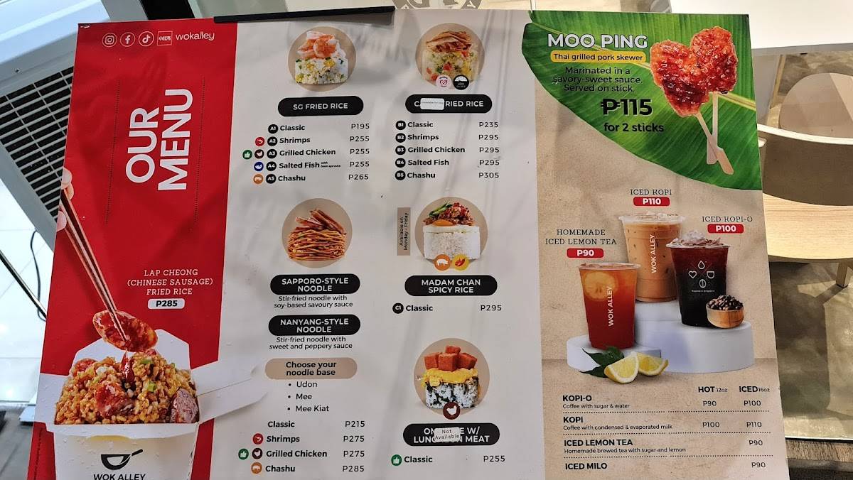 Menu at Wok Alley - BGC restaurant, Taguig
