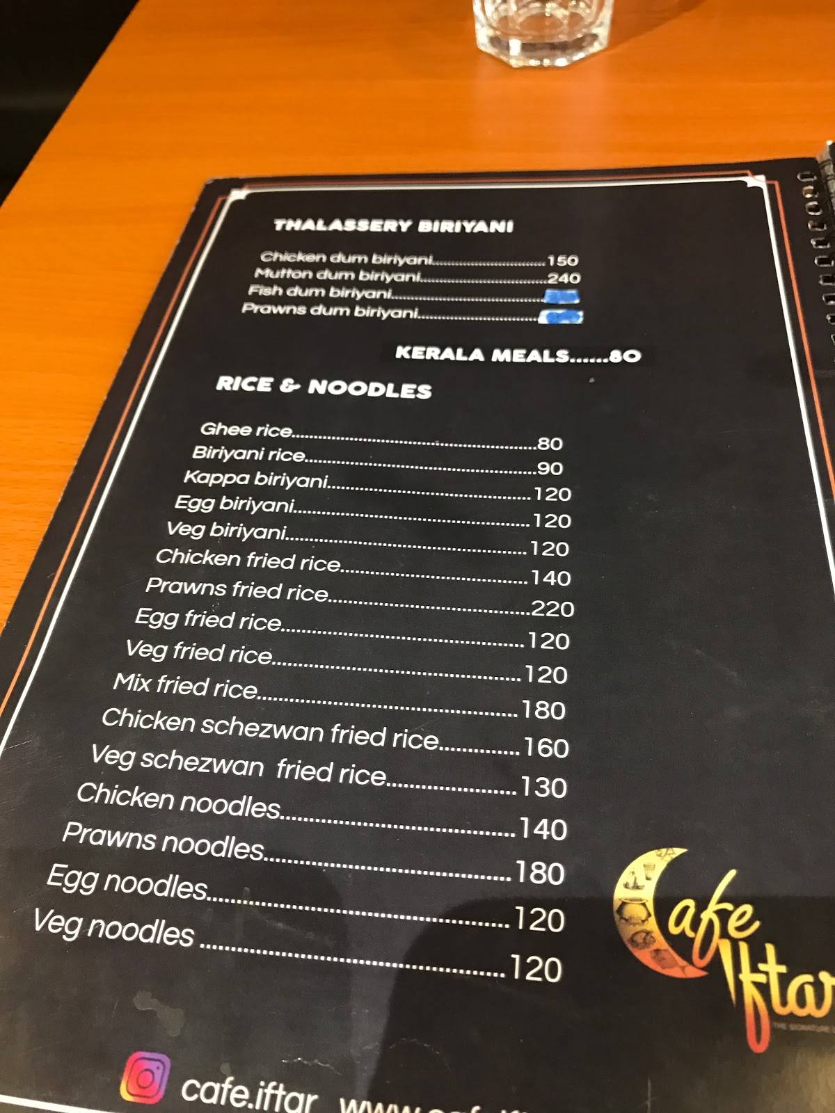 Menu at CAFE IFTAR - ಕೆಫೆ ಇಫ್ತಾರ್, Bengaluru, Gubbi Cross