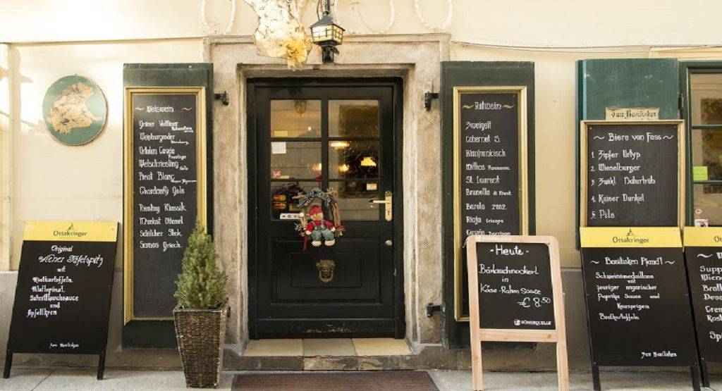 Speisekarte von Restaurant zum Basilisk, Wien
