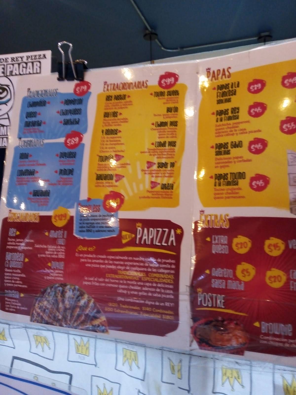 Carta del restaurante Rey Pizza - Coatepec, Coatepec