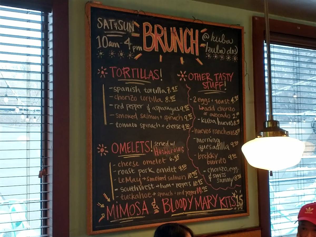 Menu at Kuba Kuba Dos restaurant, Tuckahoe