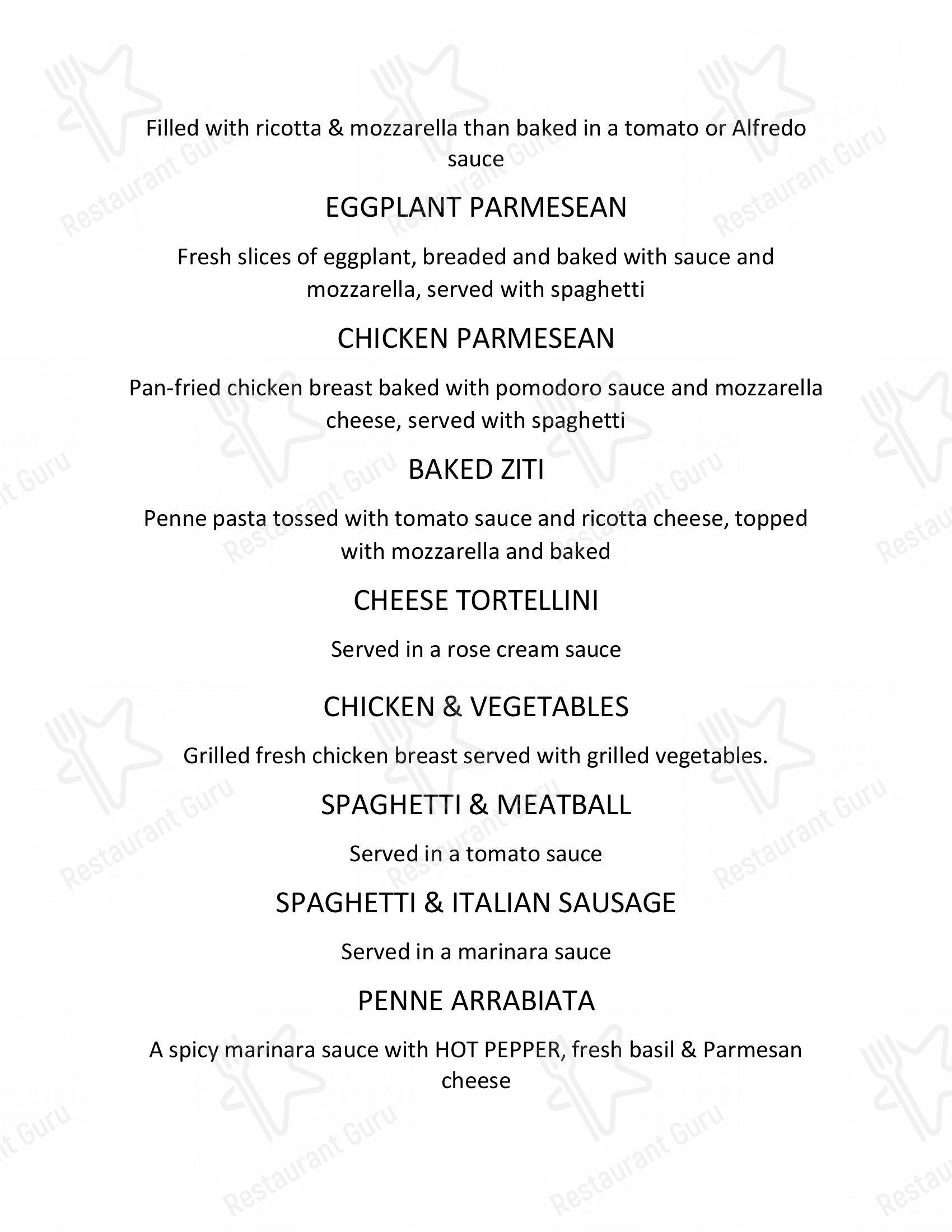 Menu at Ristorante Enrico pizzeria, Bonita Springs