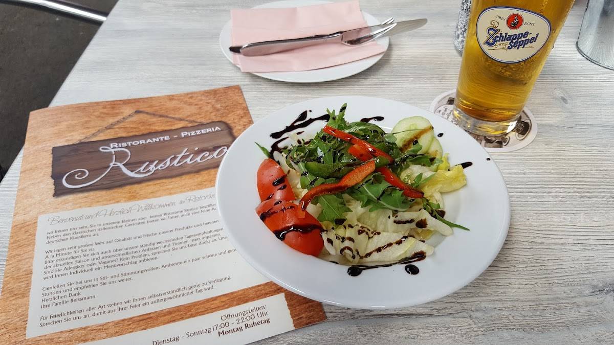 Menu at Ristorante Rustico restaurant, Johannesberg