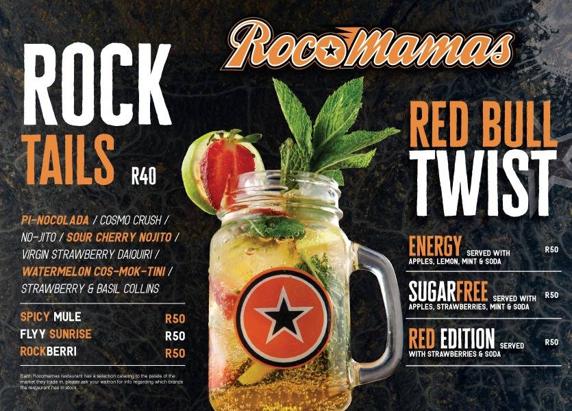 Menu at RocoMamas Dolphins Leap - Halaal restaurant, Port Elizabeth, Shop 6