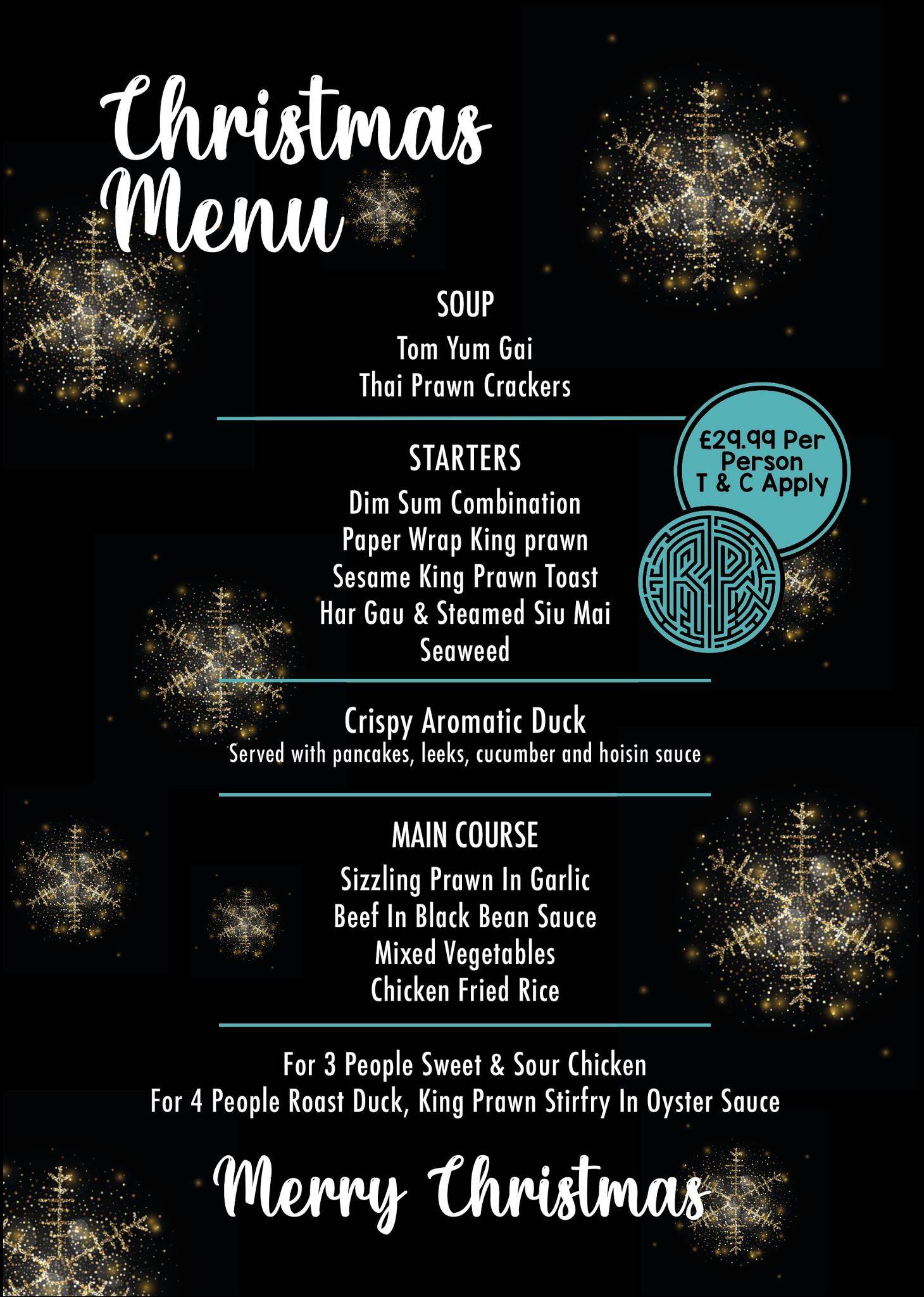 Menu at Royal Phoenix Chinese Restaurant, Accrington, 48-50 Union Rd