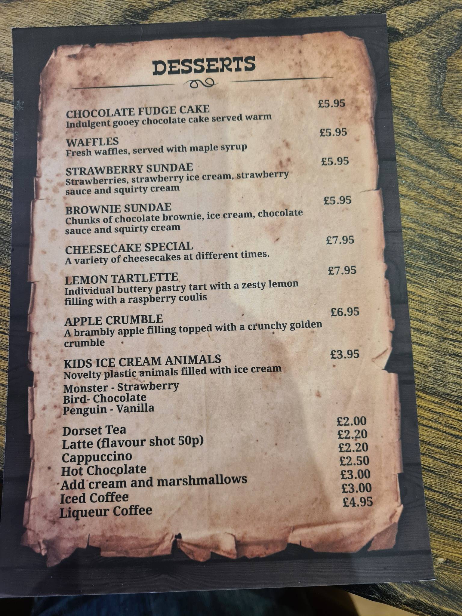 Menu at The Alamo pub & bar, Ryde, 5 Esplanade