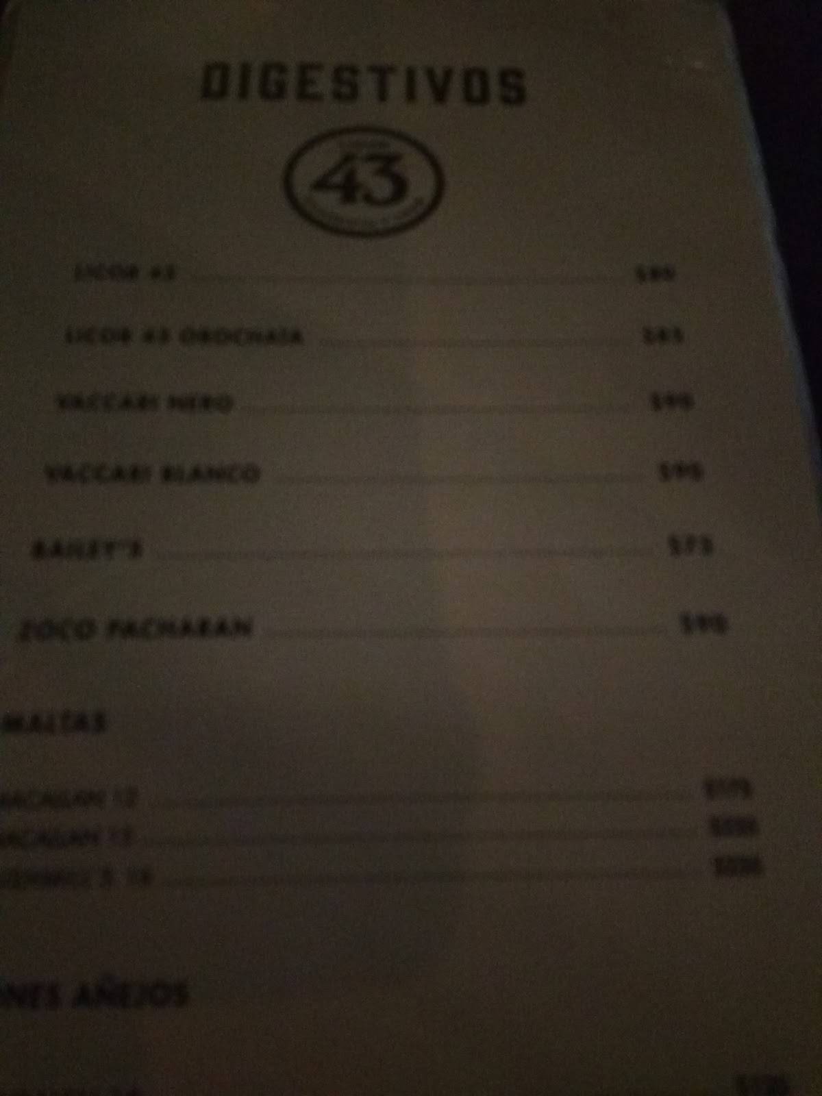 Carta del pub y bar Botanero Moritas San Pedro, San Pedro Garza García ...