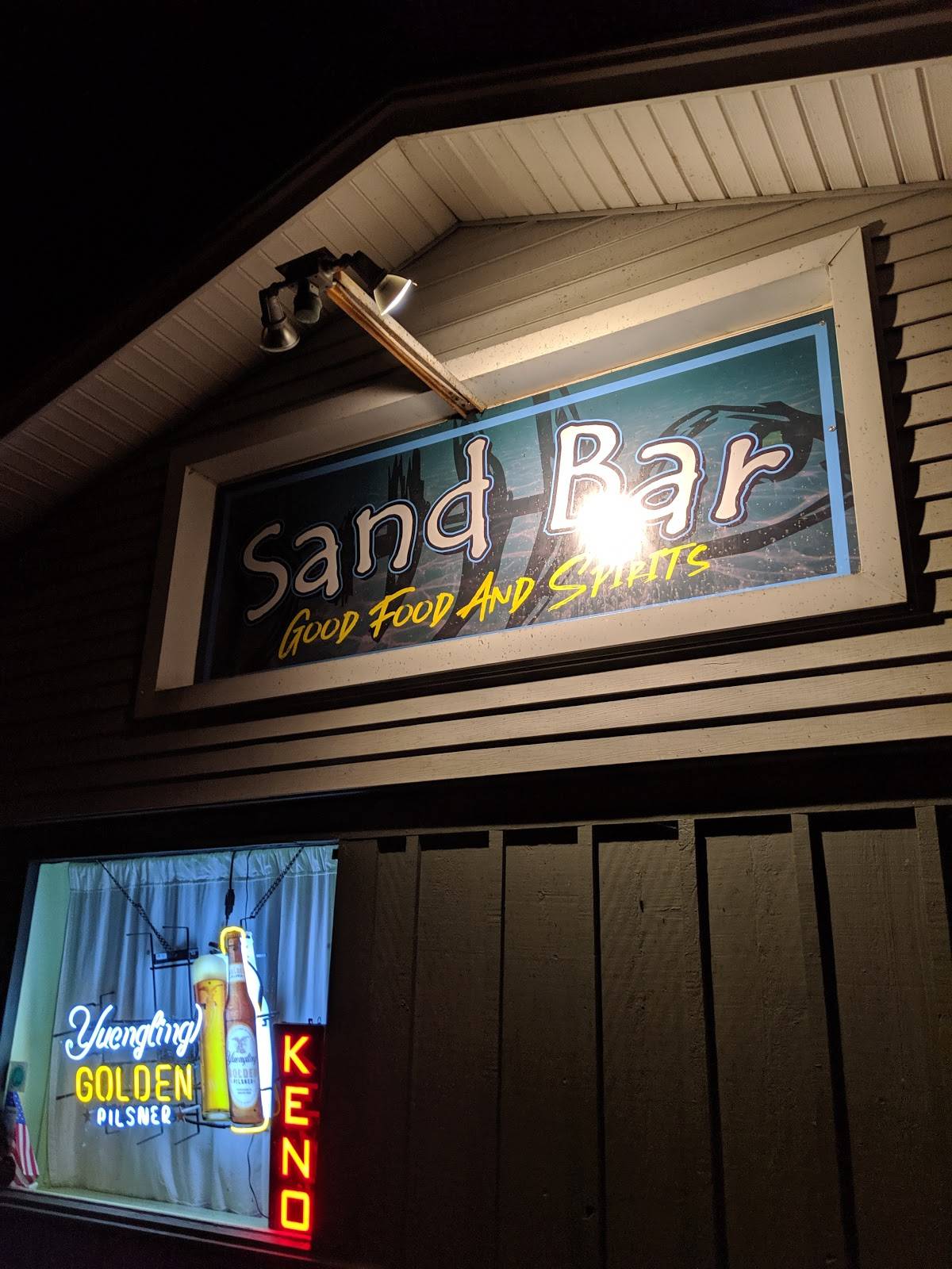 Menu at Sand Bar, Huron