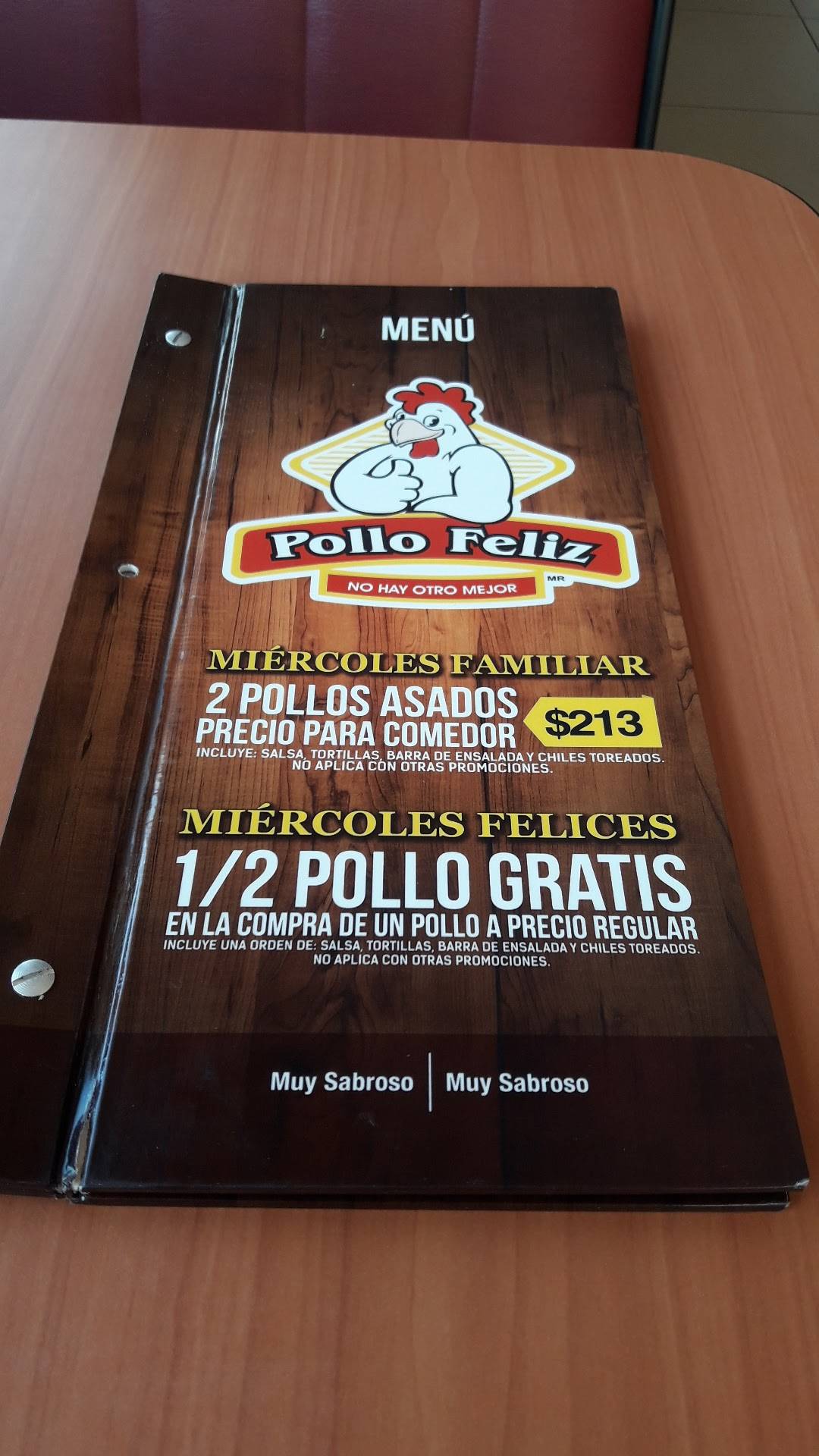 Carta del restaurante Pollo Feliz, Santiago del Querétaro, CARRETERA ...
