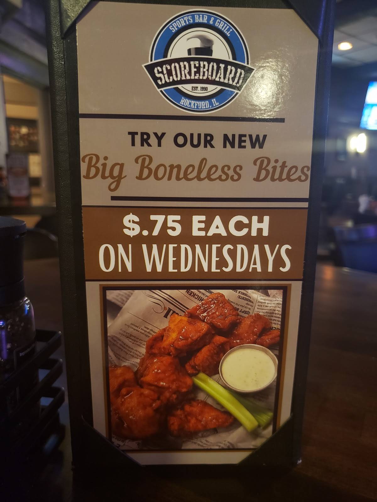 Menu at Scoreboard Sports Bar & Events by Hoffman House, Rockford