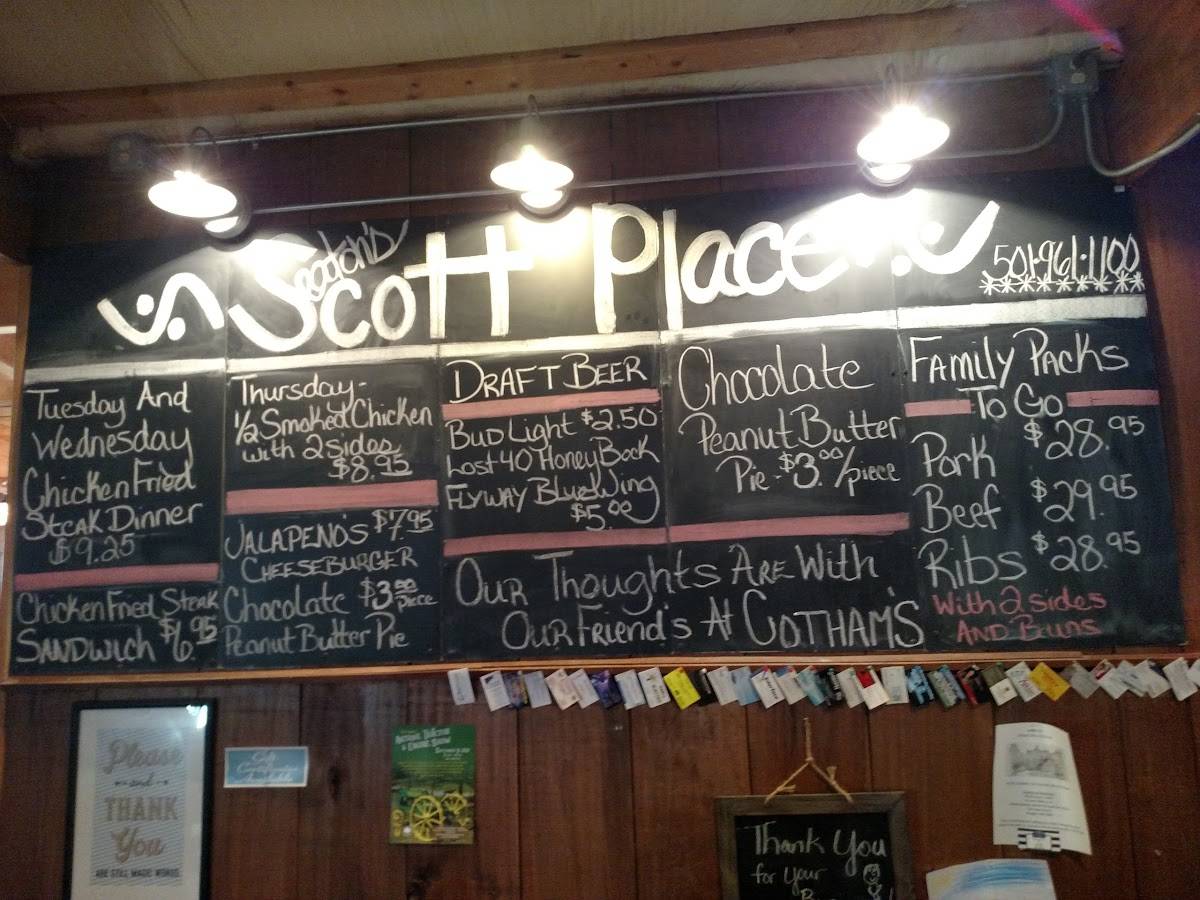 Menu at Scott Station BBQ, Scott