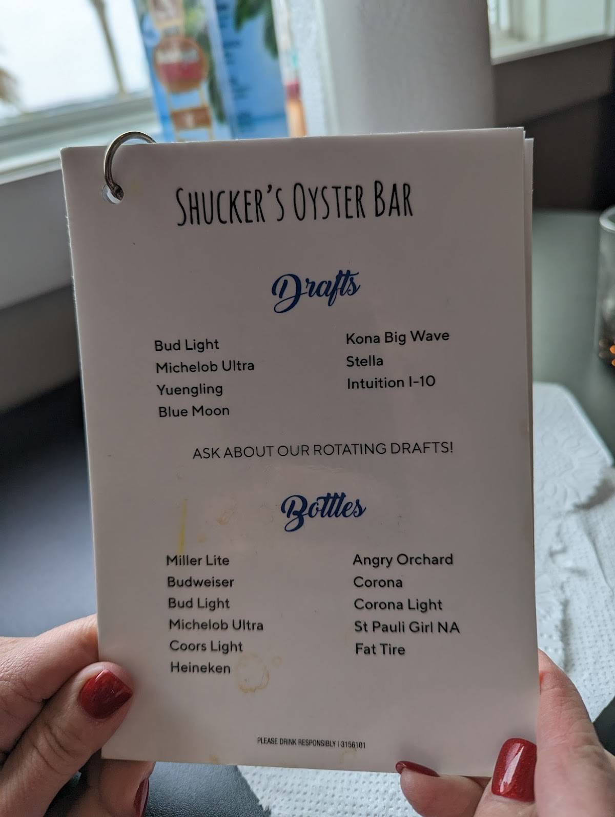 Menu at Shucker's Oyster Bar & Grill, Jacksonville, Wade's Pl