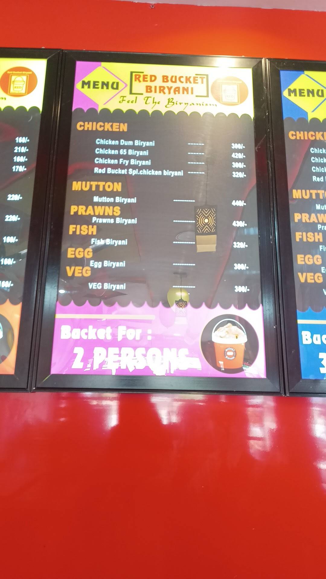 Menu at Red Bucket Biryani Sircilla, Sircilla