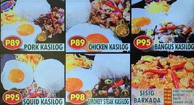 Menu at Sisig Hooray, Cainta, Q Plaza