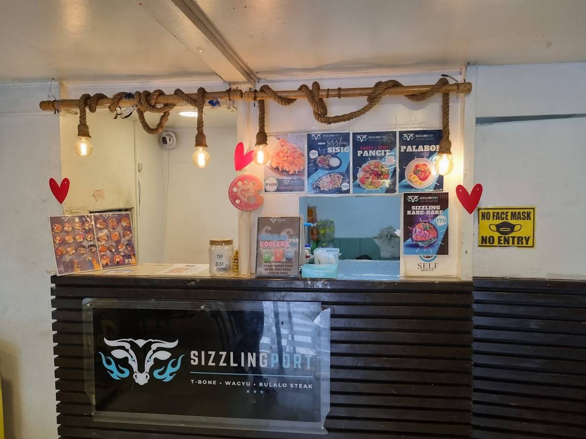 Menu at SIZZLING PORT restaurant, Taytay