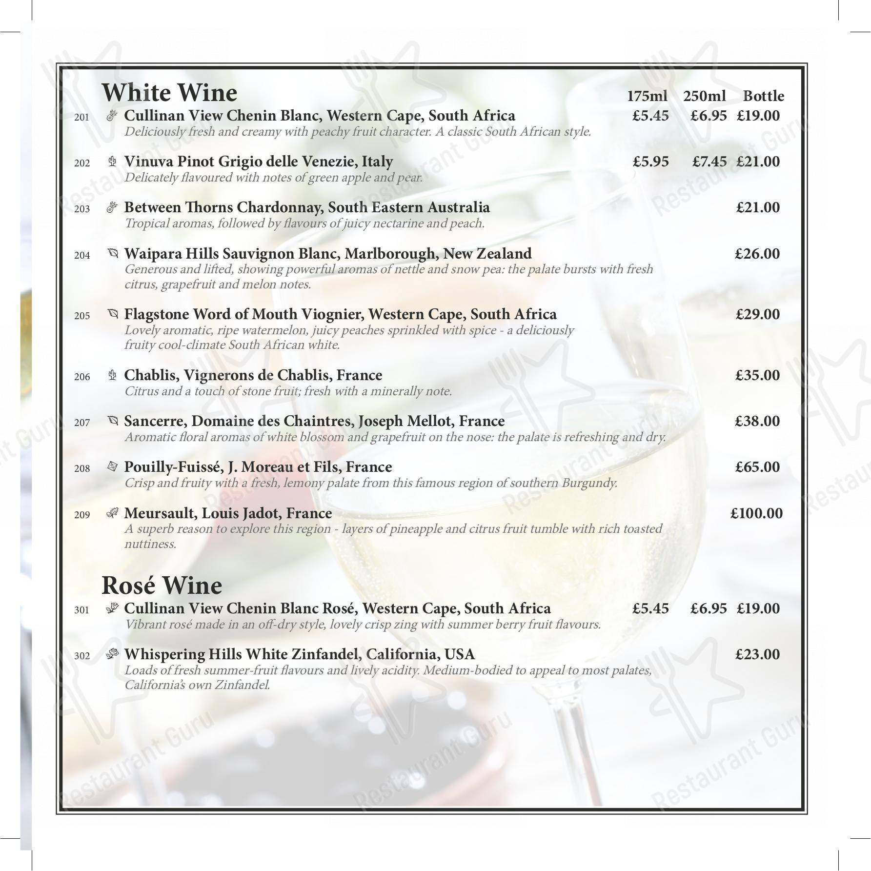 Menu at Shanghai 1814 Restaurant, Southampton