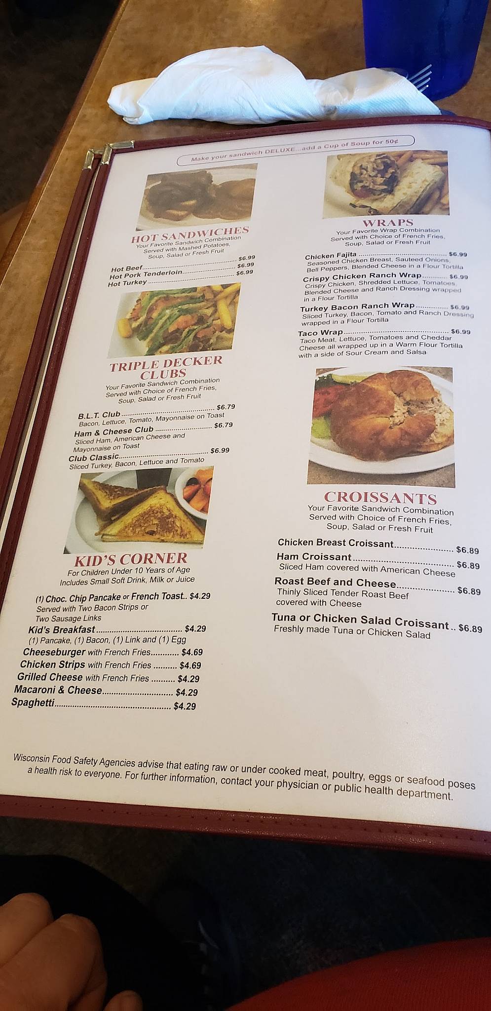Menu at Sparta Family Restaurant, Sparta