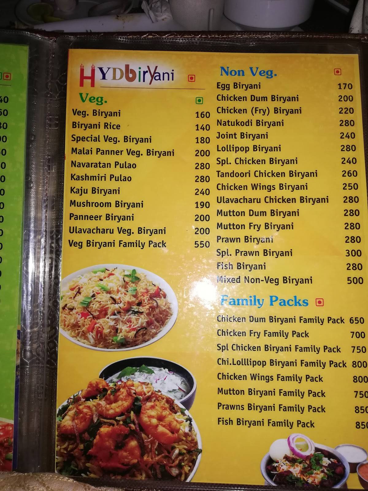 Menu at SweetmagiC mangalagiri, Mangalagiri