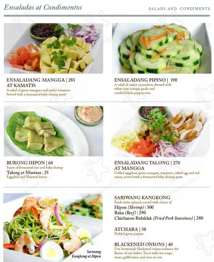 Menu at Balay Dako restaurant, Tagaytay, Tagaytay - Nasugbu Hwy