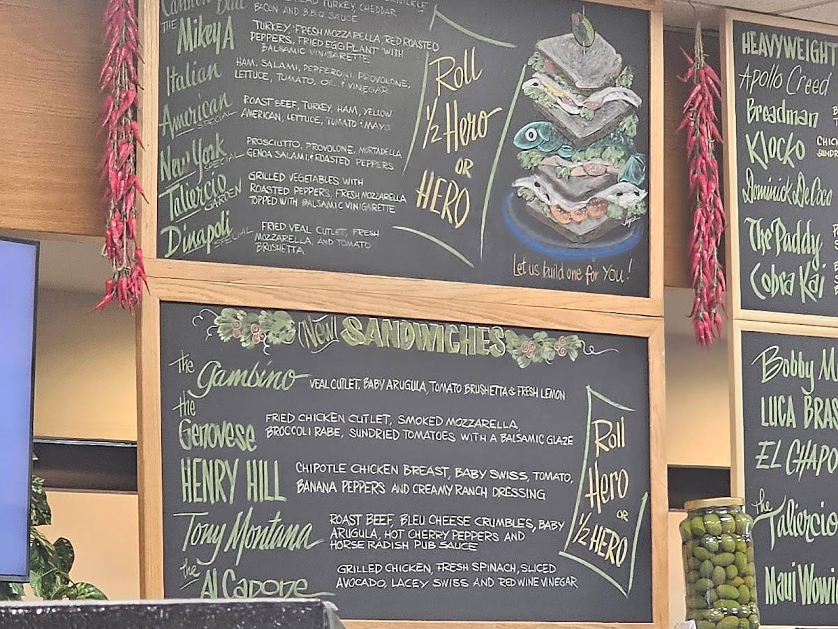 Menu at Taliercio's Ultimate Gourmet restaurant, Red Bank