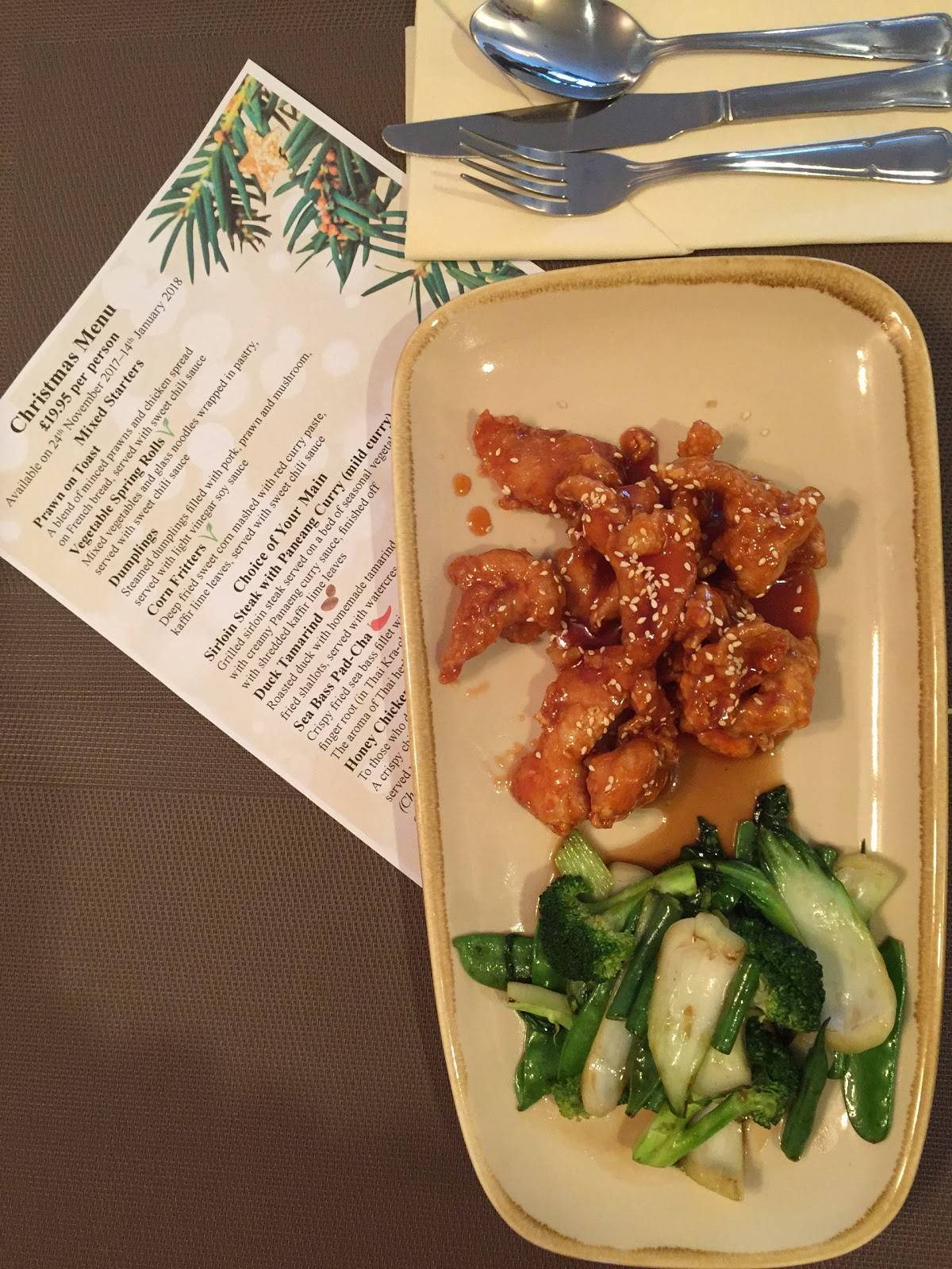 Menu at Thai Chava Restaurant, Bexhill