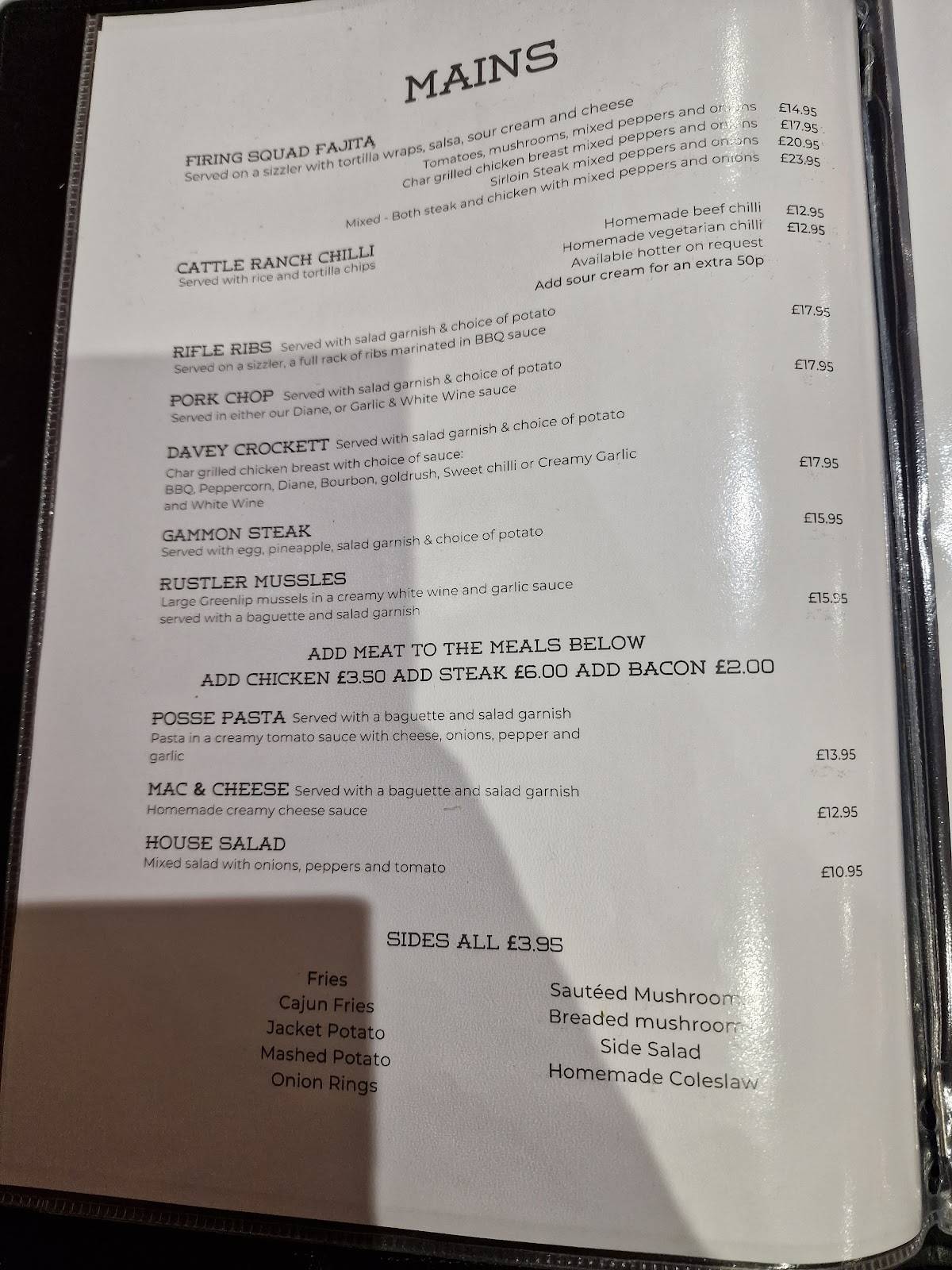 Menu at The Alamo pub & bar, Ryde, 5 Esplanade